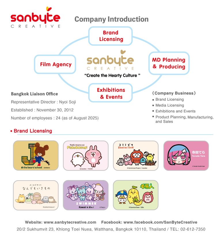 【แนะนำบริษัท】- SAN-BYTE CREATIVE CO., LTD. | ข่าวสารและกิจกรรม | Personnel Consultant